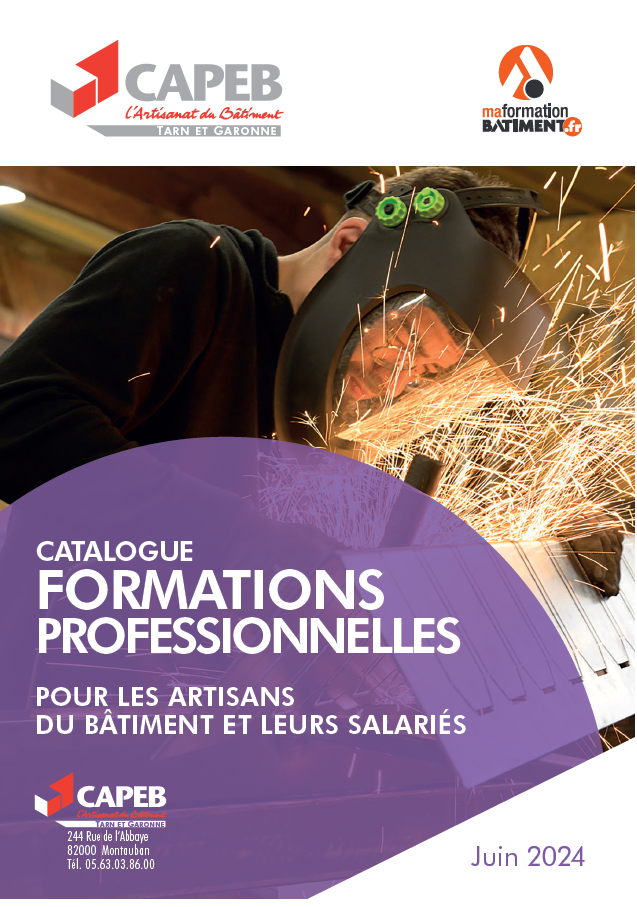 Catalogue des Formations CAPEB 82 ・ CAPEB
